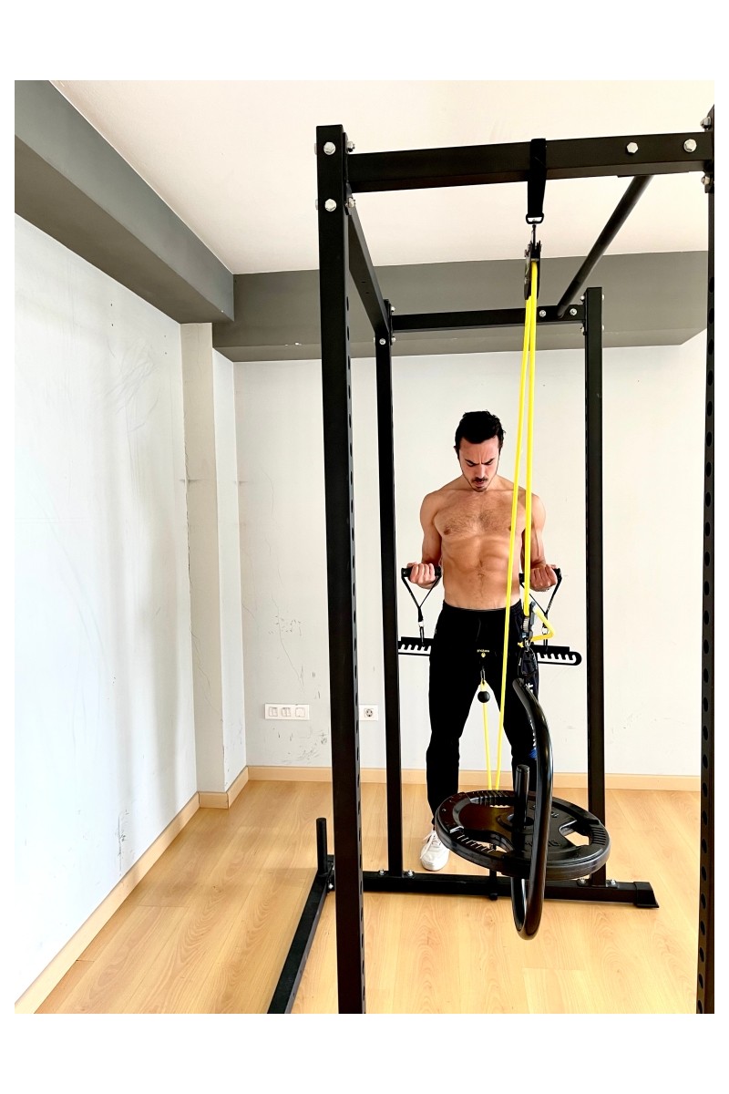 Home training pulley: Easypull BBuilder Double.
