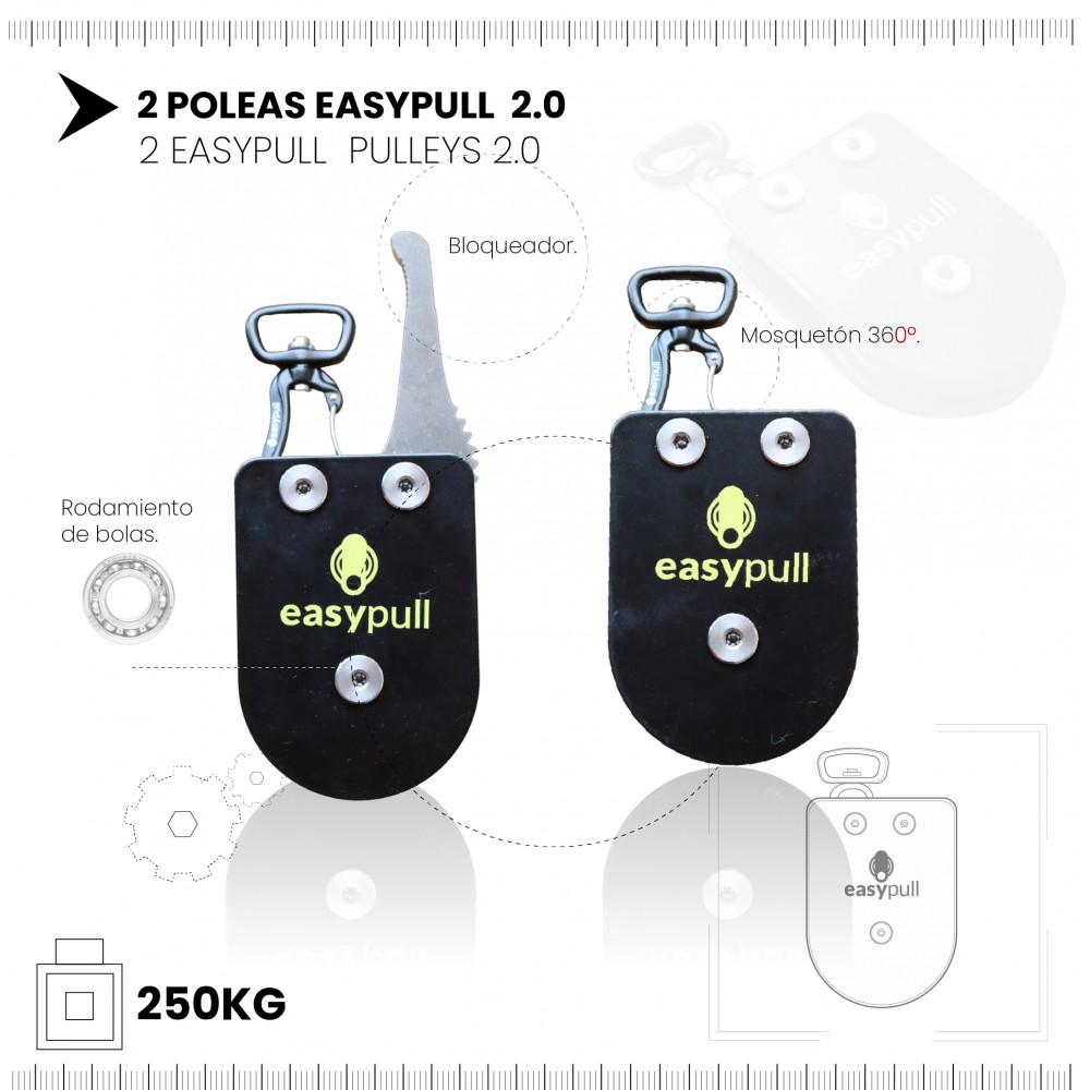 Pulley to train at home: Easypull Calisthenics.